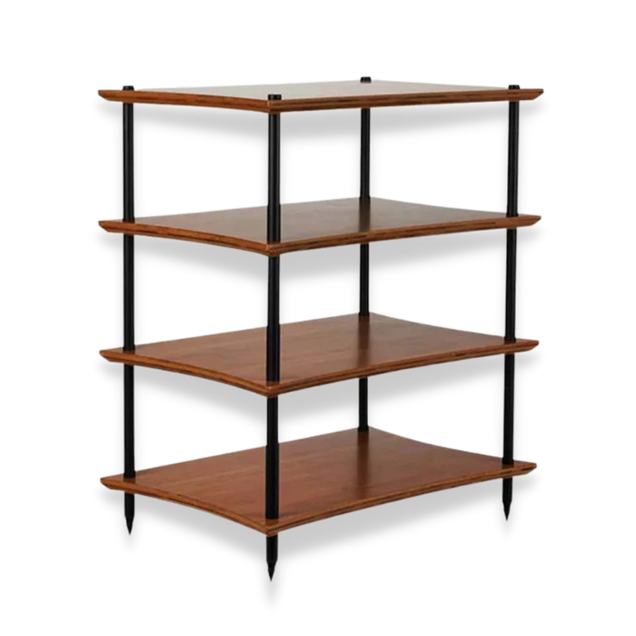 Quadraspire Q4 Evo Bamboo 4-Tier Hi-fi Rack